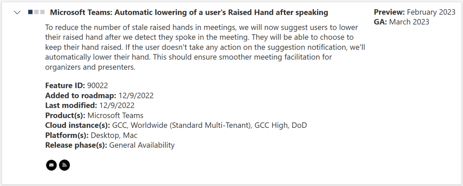 Automatic lowering of raised hand > JD. Blog