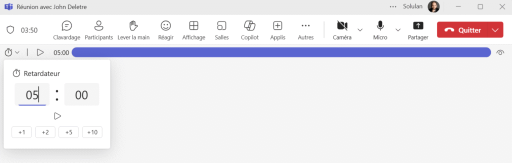 Add a timer to your Microsoft Teams meetings > JD. Blog