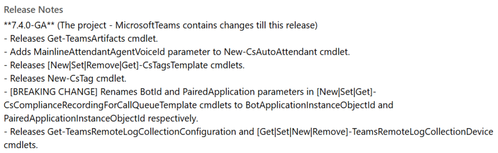 Mise à jour du module PowerShell v7.4.0 > JD. Blog